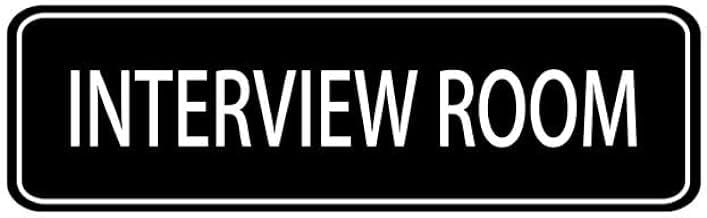 Interview Room Sign,10 X 3 Inches Acrylic Plaque With Strong Adhesives ...