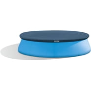 Bestway 8-Foot Round PVC Pool Cover for Above Ground Pools, Debris-Free ...