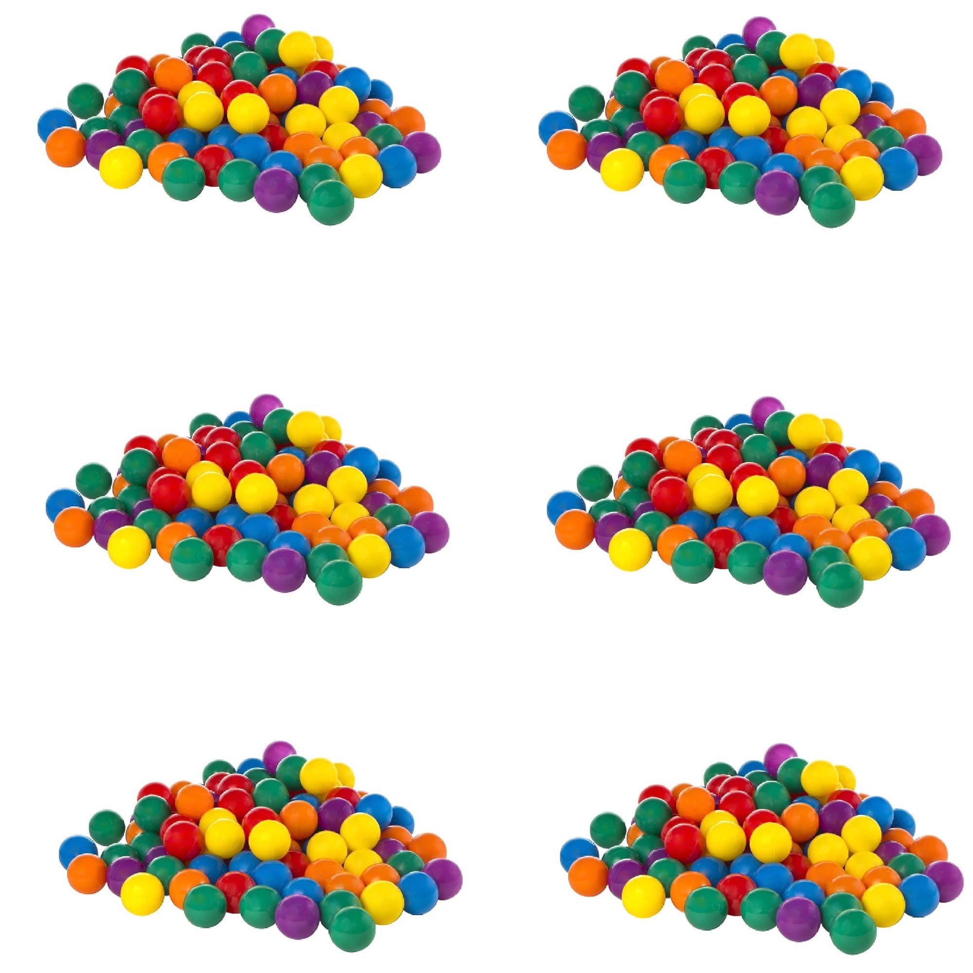 Intex Multicolor 100 Pieces Large Plastic Fun Balls For Kids: Bouncy ...