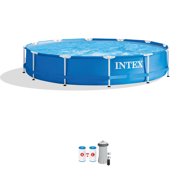 "Intex Large Ultra Frame 26' x 52"" Round Above Ground Pool Set with ...