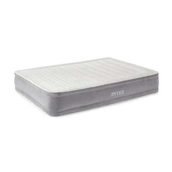 Intex 13in Queen Dura Beam Plus Series Mid Rise Airbed Mattress with ...