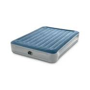 "Intex Queen Deluxe Dura-Beam Airbed | Inflatable Raised 18"" Mattress with Built-in Pump ...