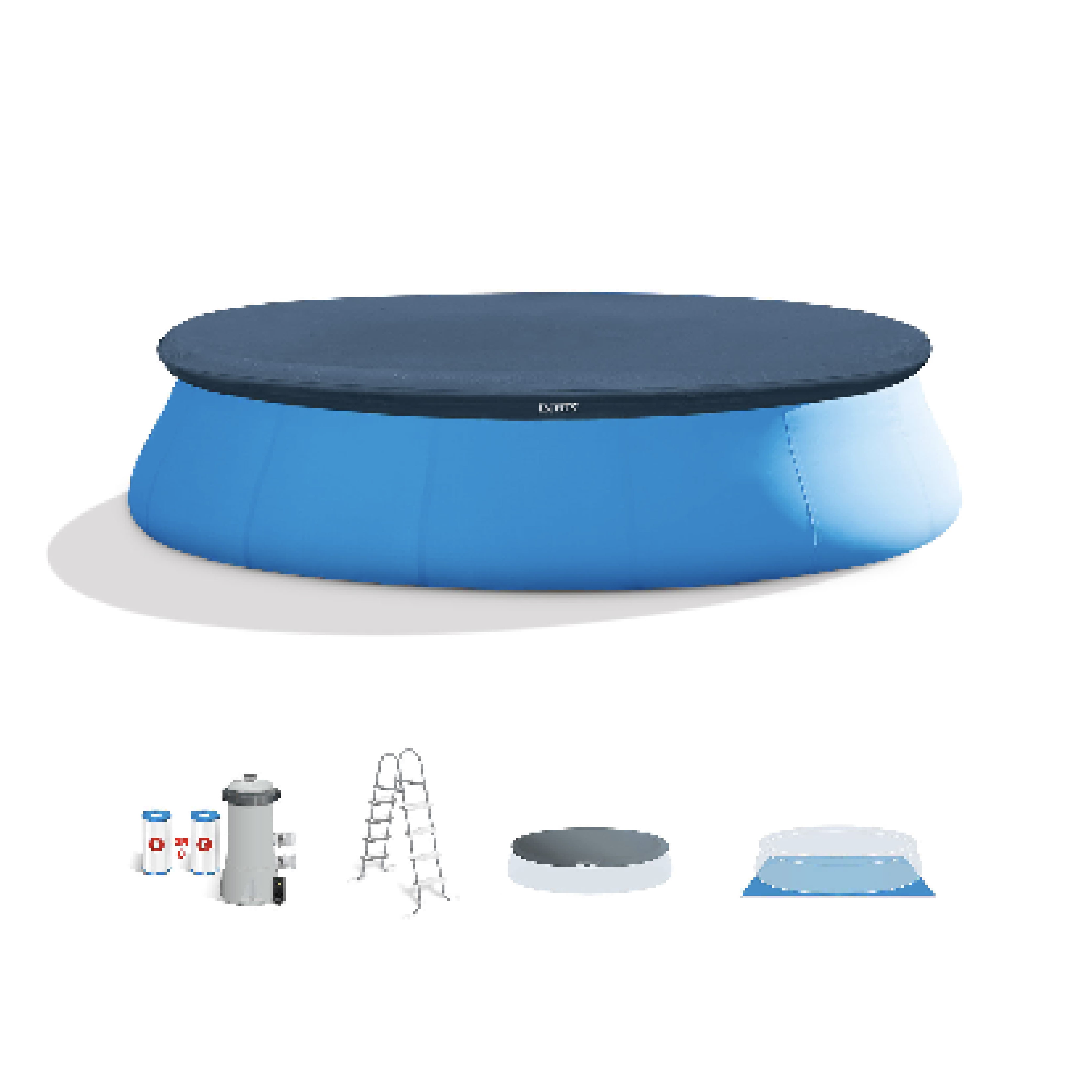 INTEX Easy Set 15ft x 48in Inflatable Pool Set - Filter Pump ... INTEX Easy Set 15ft x 48in Inflatable Pool Set - Filter Pump ...