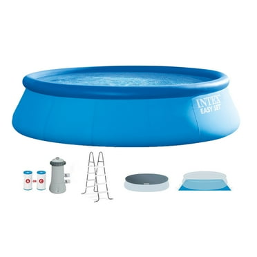 Intex 15' x 48" Easy Set Swimming Pool Kit w/ 1000 GPH GFCI Filter Pump ...