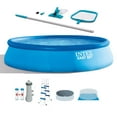Intex 15ft X 42in Quick Set Ground Metal Swimming Pool with Filter Pump ...
