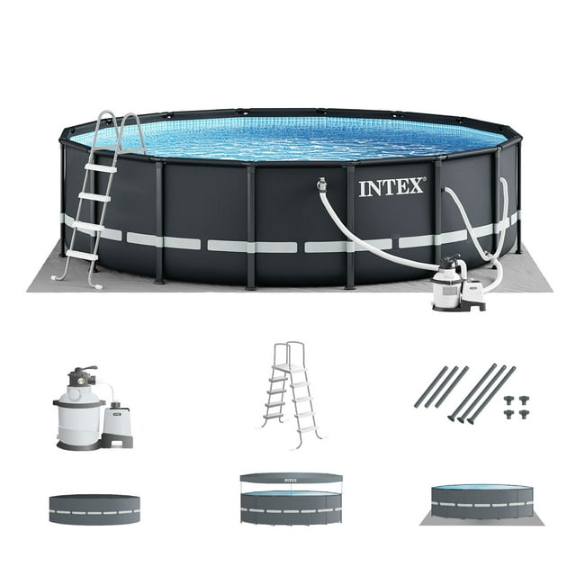 Intex 16' x 48" Ultra XTR Frame Above Ground Pool Set with 1500 GPH ...