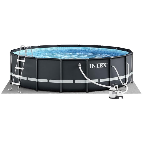 INTEX Ultra XTR Steel Frame 18’ x 52” Round Above Ground Swimming Pool ...