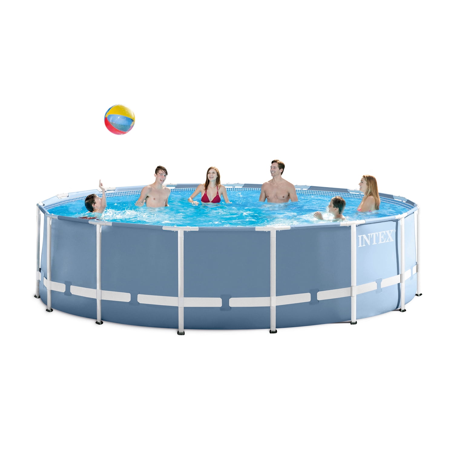 Intex 16ft X 48in Prism Frame Round Pool Set with Filter Pump - Walmart.com