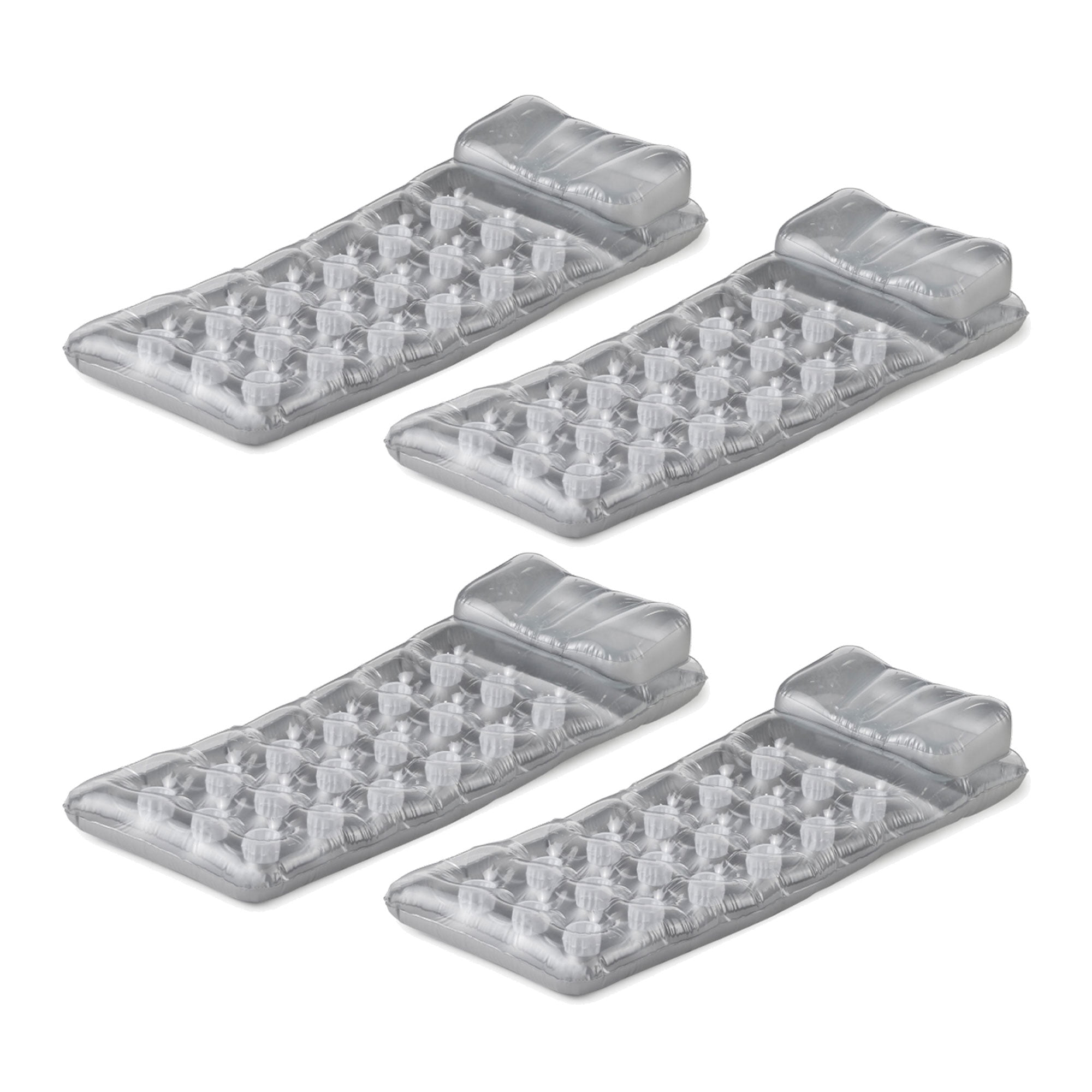 Intex Inflatable Swimming Air Floats, 18-Pocket Suntanner Pool Lounger ...