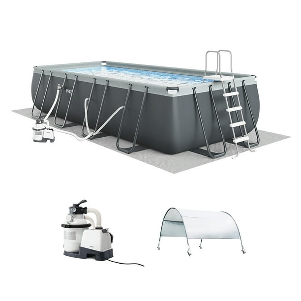 Intex Large 18Ft x 52In Ultra XTR Rectangular Frame Swimming Pool Kit ...
