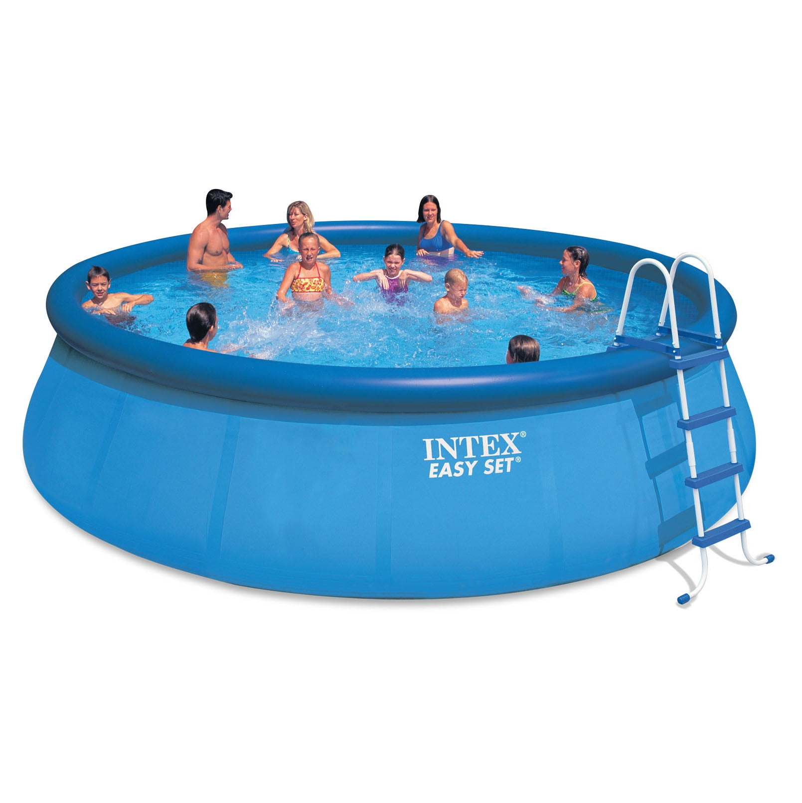 Intex Easy Set Large Ground Swimming Pool, 18-Feet by 48-Inch with ... Intex Easy Set Large Ground Swimming Pool, 18-Feet by 48-Inch with ...