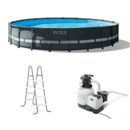 Coleman Power Steel Round Frame Above Ground Pool Set for Kids and ...