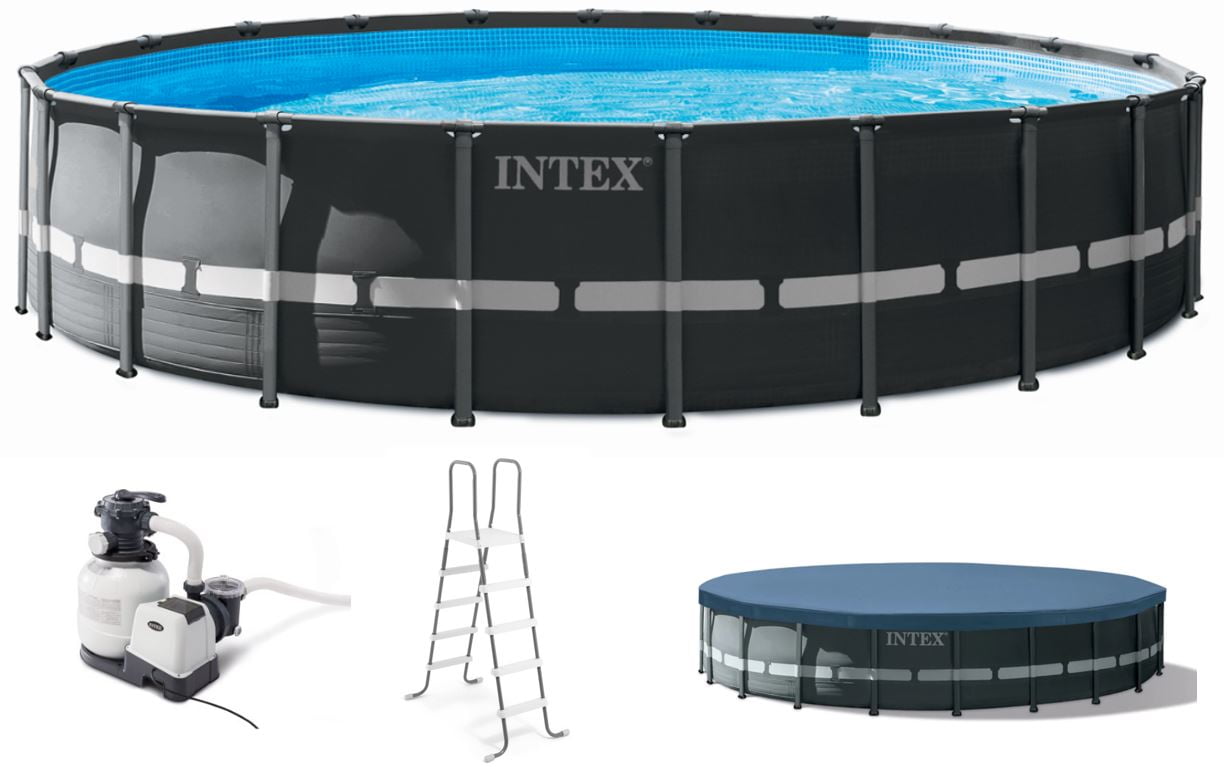 Intex Ultra XTR Frame Above Ground Pool Set with Sand Filter Pump, 22 ...