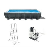 Intex Ultra XTR 24'x12' Rectangular Frame Pool Set + Easy Setup Pump ...