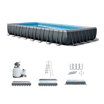 Intex Ultra XTR 24'x12' Rectangular Frame Pool Set + Easy Setup Pump ...