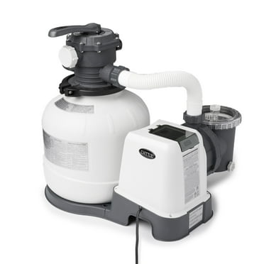 Intex 3000 GPH Pool Sand Filter Pump with Timer and Automatic Skimmer ...