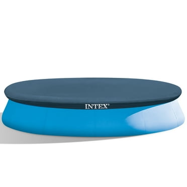 Intex 18 Foot Round Easy Set Blue Solar Cover for Swimming Pools Pool ...