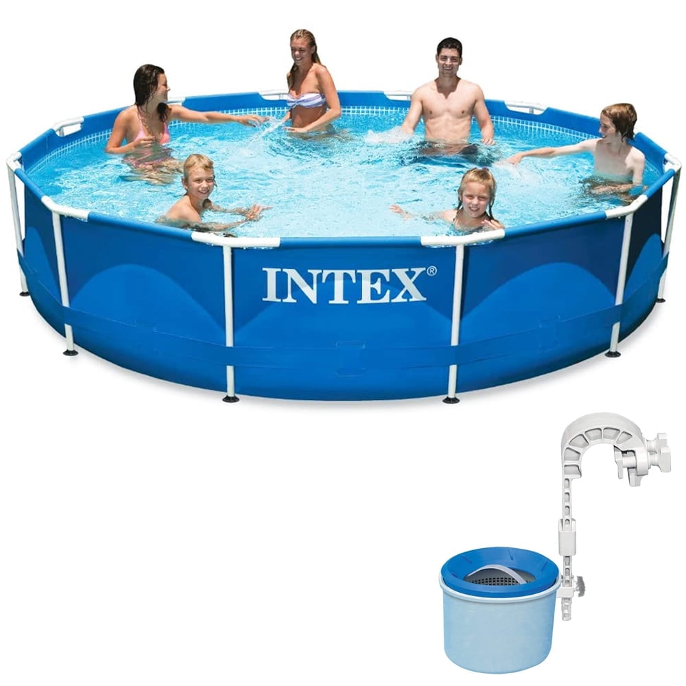Intex 28211EH Metal Frame Pool Set with Pump & Filter (12 ft x 30 in ...