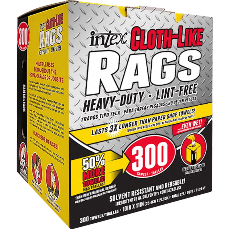 Intex 300ct Box Cloth-Like Rags - Walmart.com