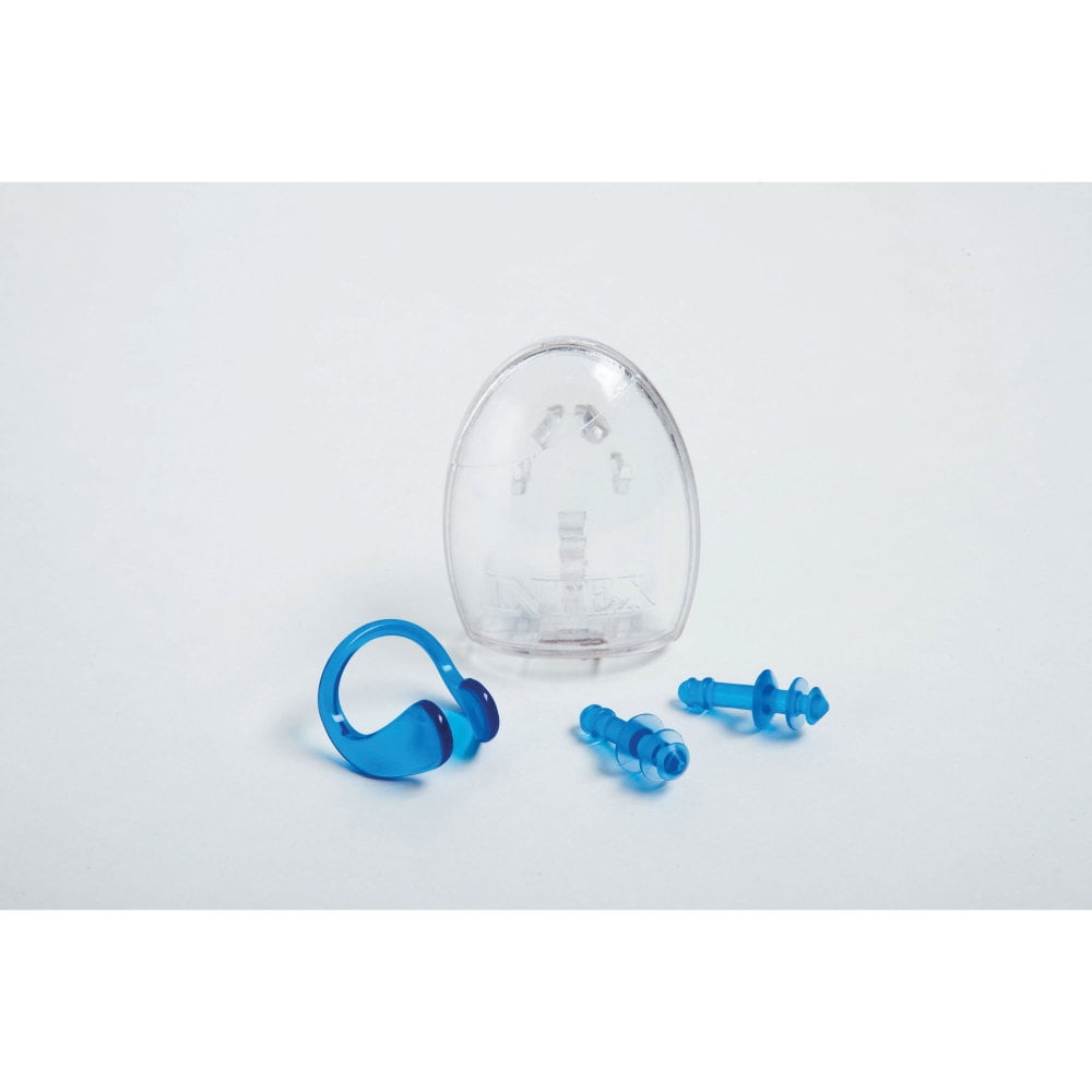 Intex Flexible, Comfort Fit Ear Plugs and Nose Clip Combo Set with ...