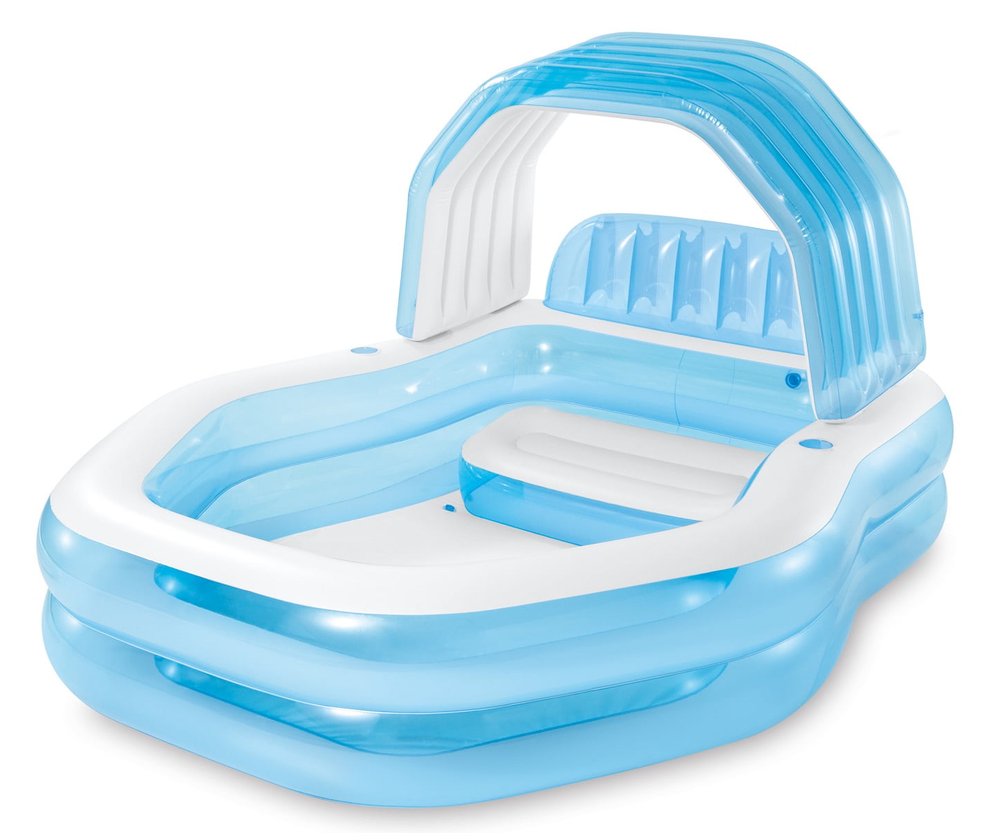 "Intex Inflatable Swim Center Sun Shade Family Pool 90"" X 75"" X 53 ...