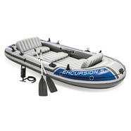 Intex Mariner 3-Person Inflatable River/Lake Dinghy Boat & Oars Set ...
