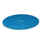 Intex Easy Set Round Metal Frame Swimming Pool Cover, 15 ft. Blue ...