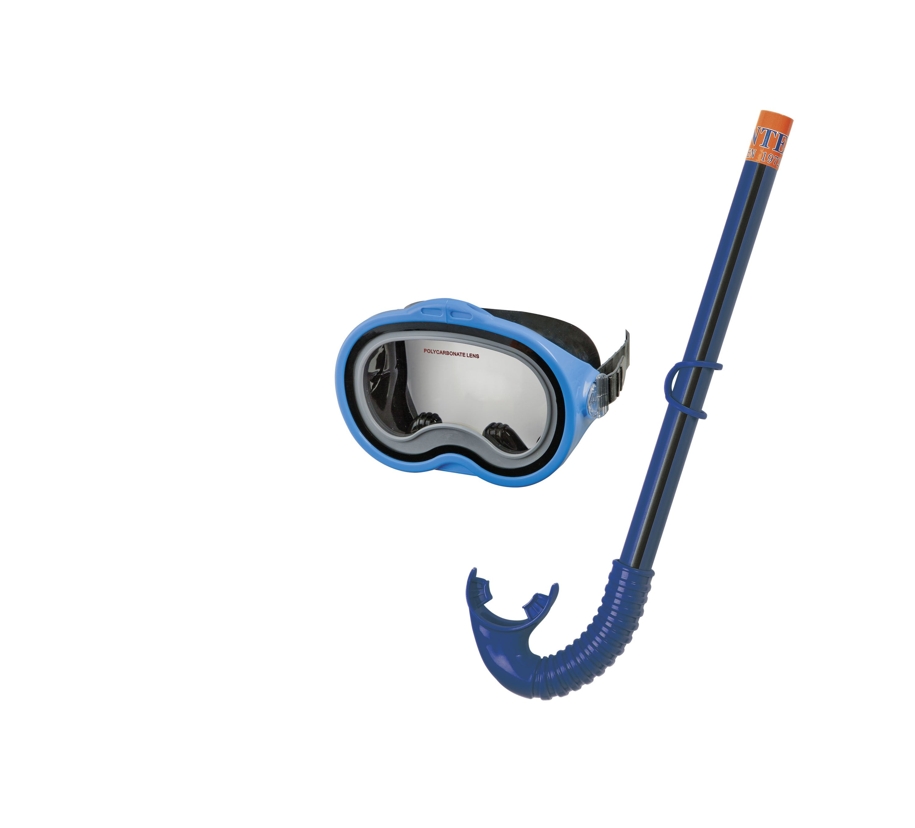 Intex Blue & Yellow Adventurer Snorkel & Mask Swim Set - Walmart.com