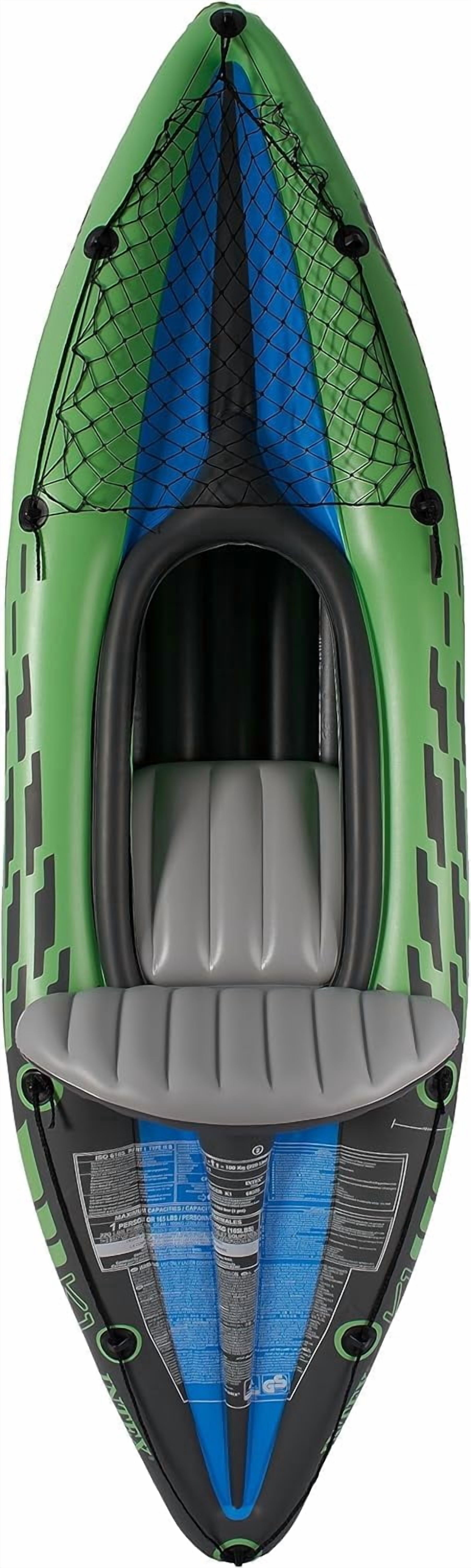 Intex K1 Challenger Kayak 1 Man Inflatable Canoe + OARS #68305 (New ...