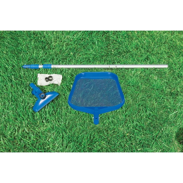 Intex Above Ground Pool Maintenance Kit with Small Water Vacuum Cleaner ...