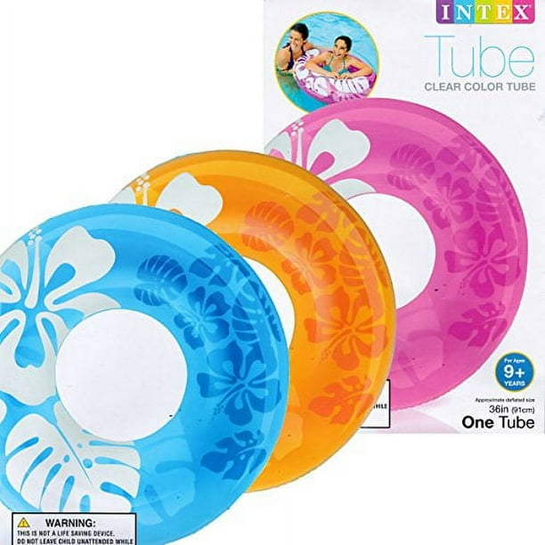 Intex Clear Color Tube #59251 - Color May Vary - 2 Pack - Walmart ...