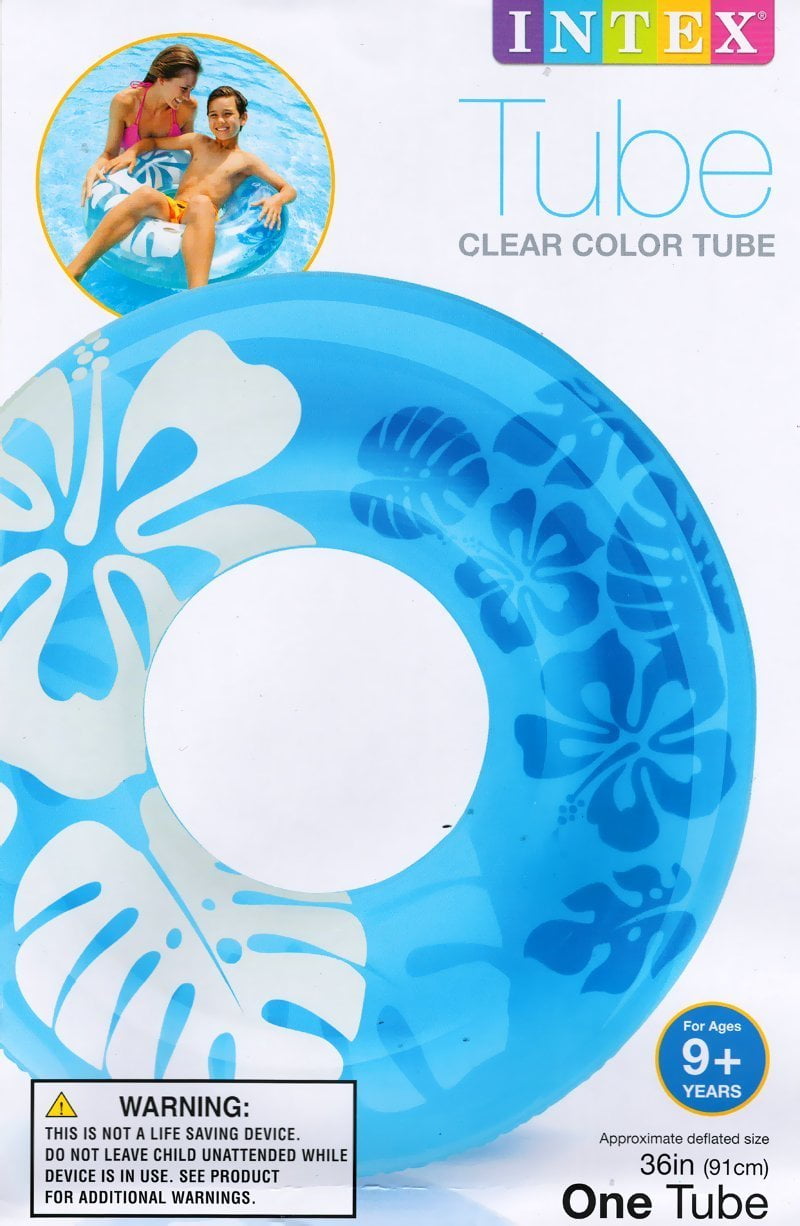 Intex Clear Color Tube #59251 - Color May Vary - 4 Pack - Walmart.com