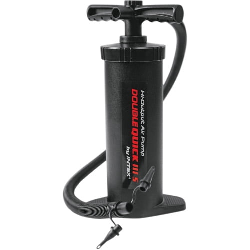 Intex, Double Quick III S Hand Air Pump, Includes 3 Nozzles - Walmart.com