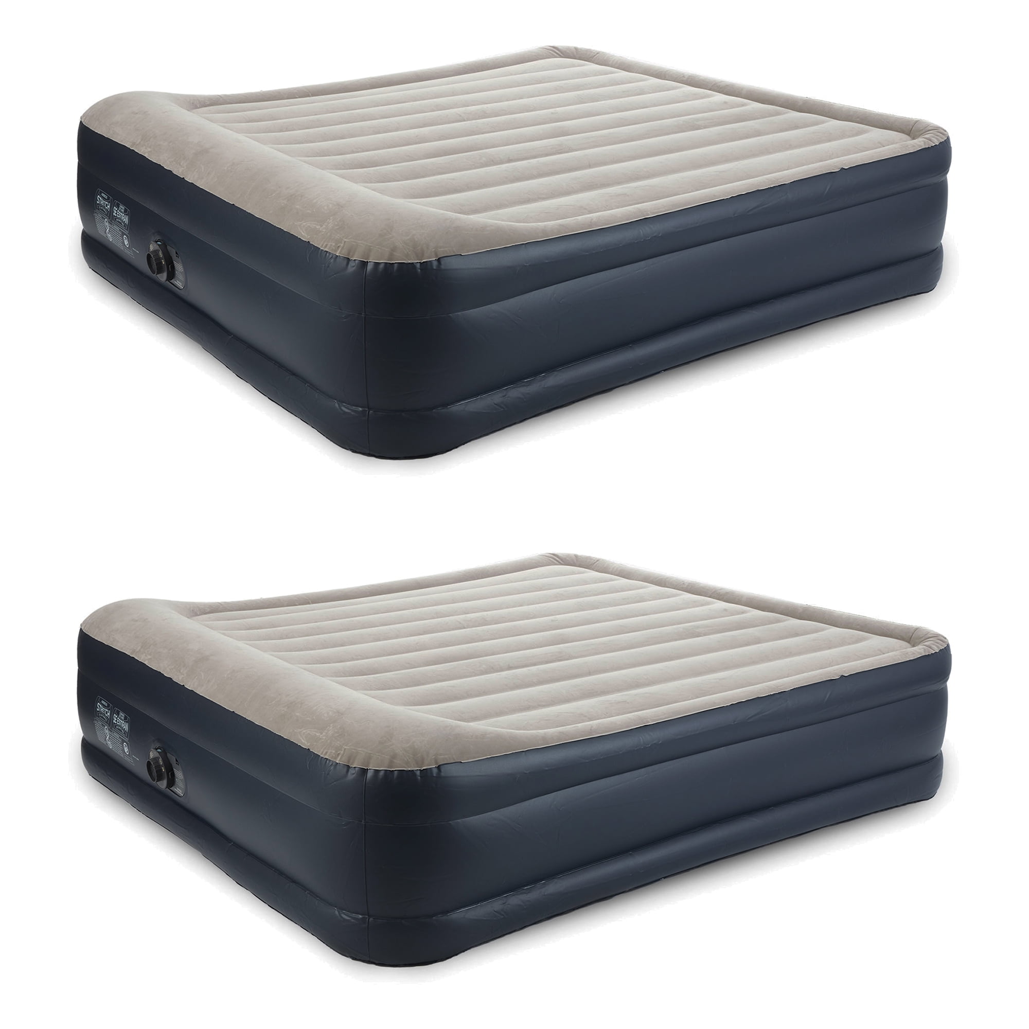 Intex Deluxe Dura Beam Raised King-Size Blow-Up Air Mattresses with ...