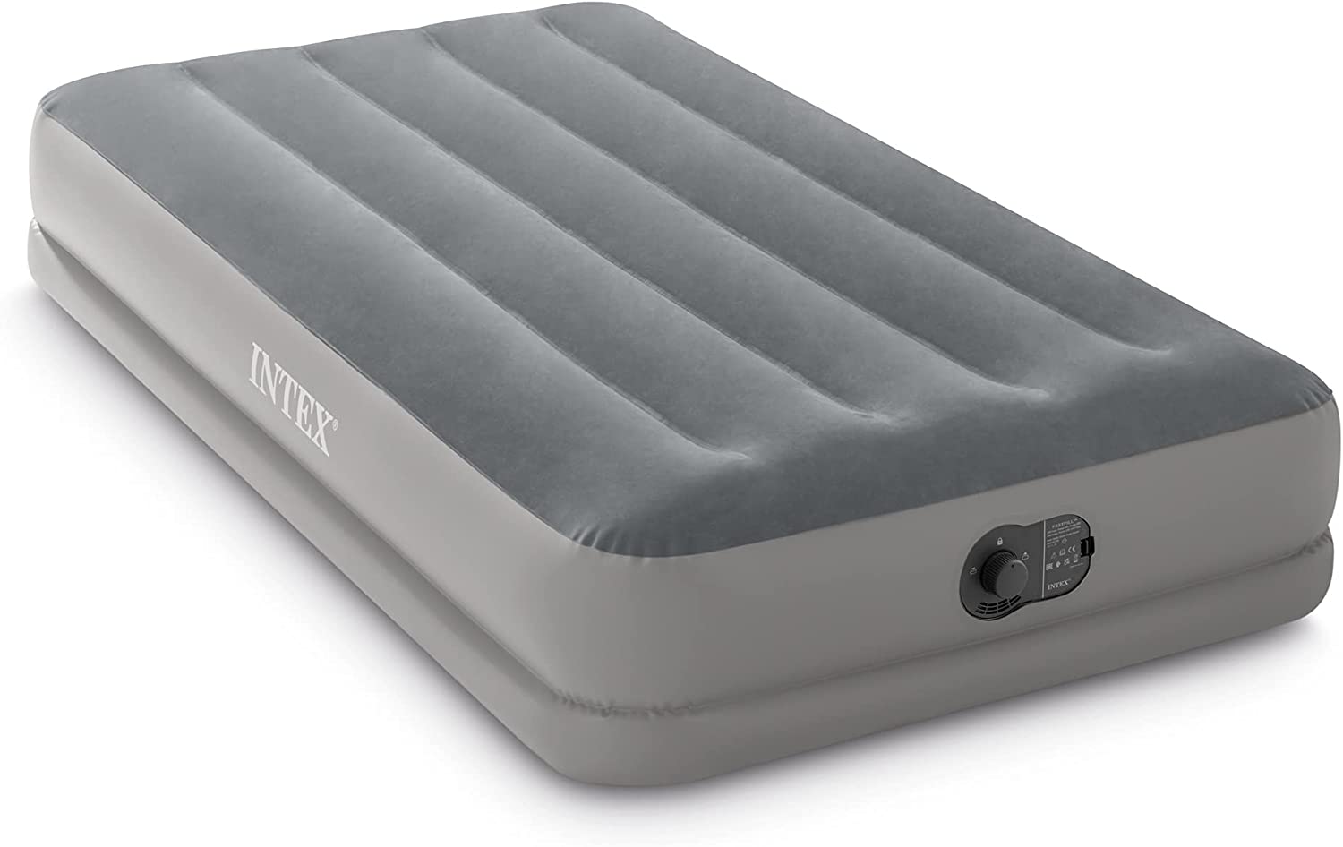 Intex Dura-Beam Prestige 12" Twin Air Mattress w/ Built-In USB Electric ...