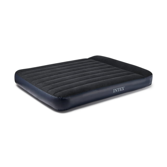 Intex Queen Size Dura Beam Air Mattress with Fast Fill Built-In Pump ...