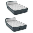 Intex DuraBeam Ultra Plush Queen Size Air Mattress Raised Bed with ...