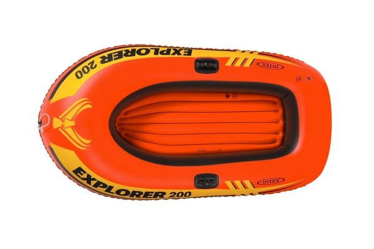 Intex Seahawk 4, 4 Person Inflatable Boat Raft Set with Oars & Air Pump ...
