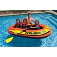 Intex Explorer 300 Inflatable 3 Person Boat with Air Pump, Oars for ...