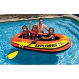 Intex Explorer 300 Inflatable Fishing Raft Boat, 3 Person, Compact with ...