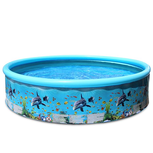 Folding Pool for Babies Kids Adults Portable Inflation Free Round ...