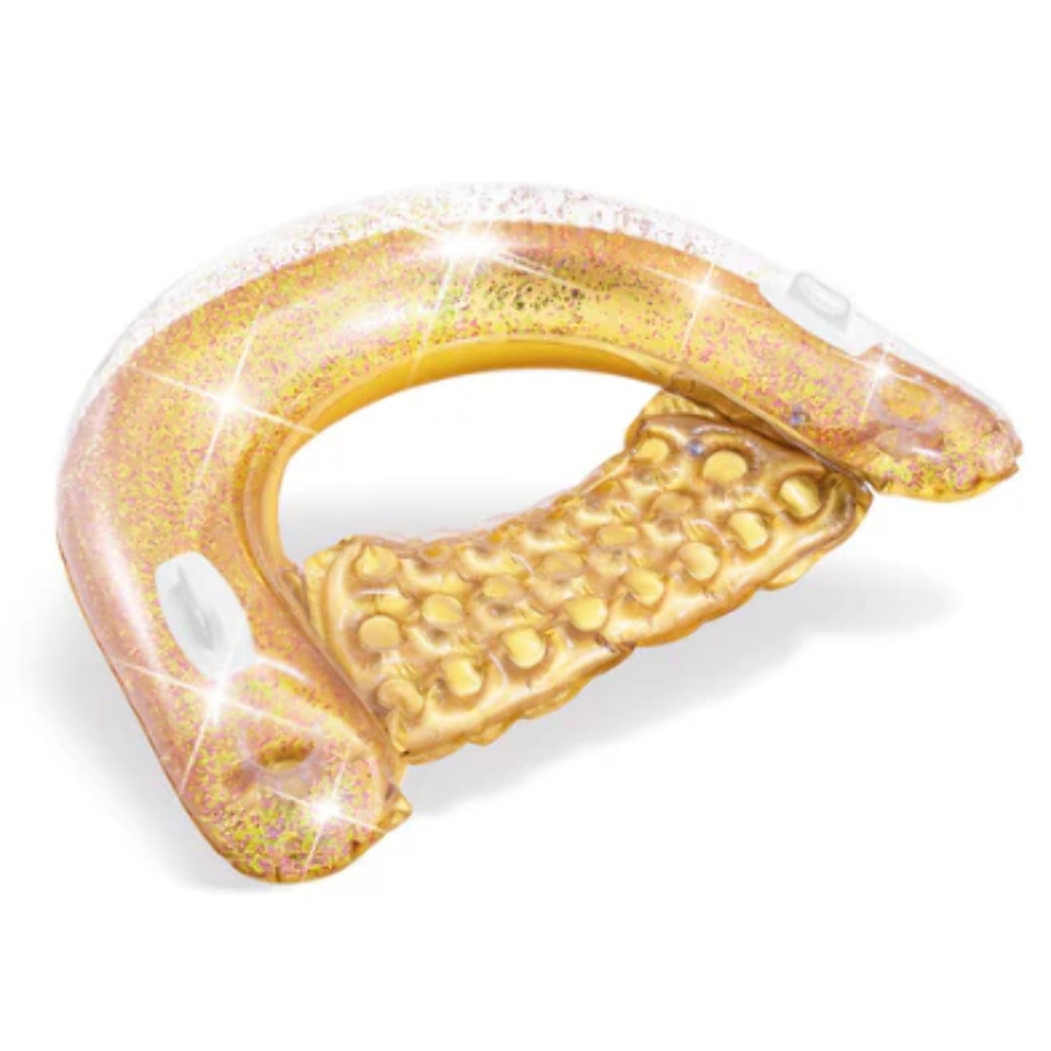 Intex Glitter Sit'N Float Inflatable Swimming Pool Raft Tube with Cup ...