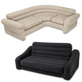 Intex Inflatable Corner Sectional Sofa & Ultra Lounge Chair and Ottoman ...