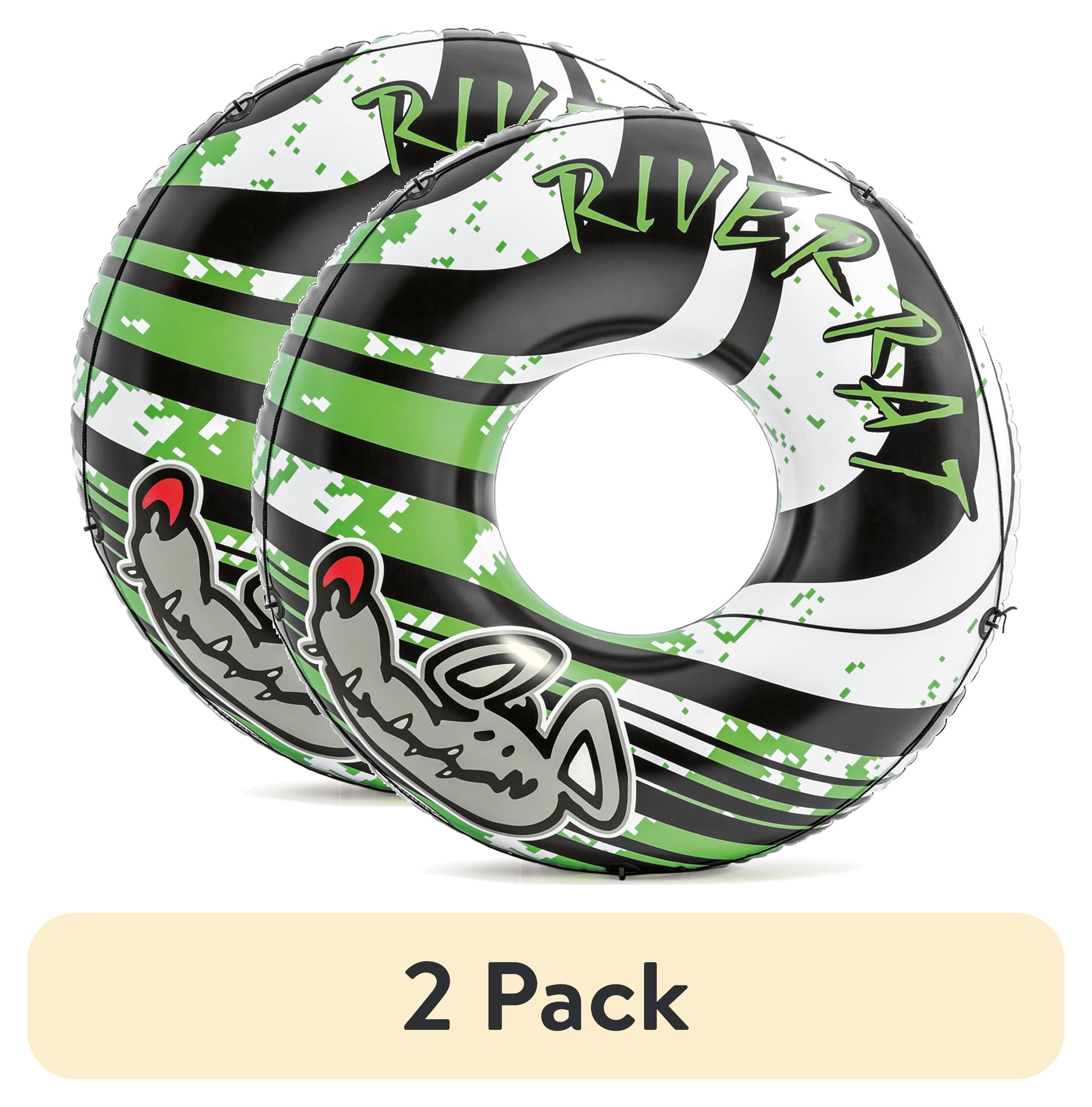 (2 pack) Intex Inflatable Green and Black Unisex Round River Rat Pool ...