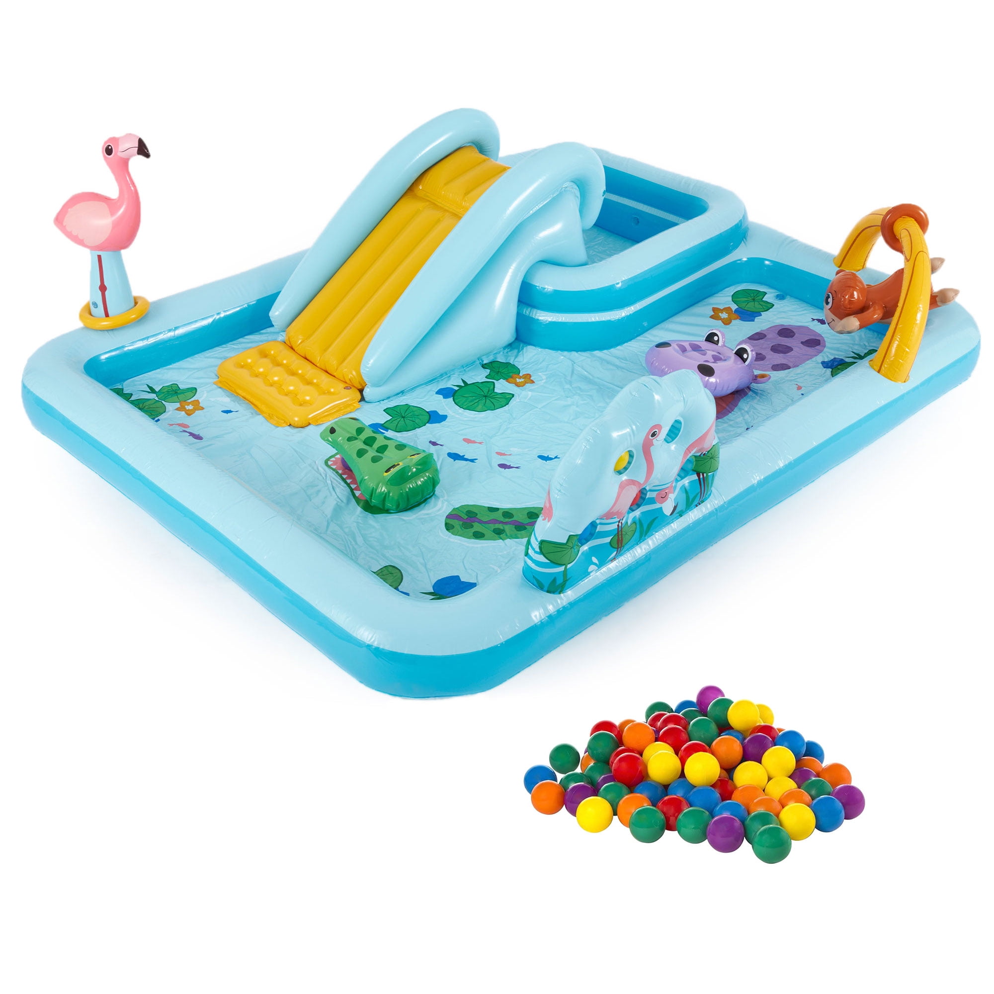 Free Shipping! Intex Inflatable Jungle Adventure Play Center & Plastic ...