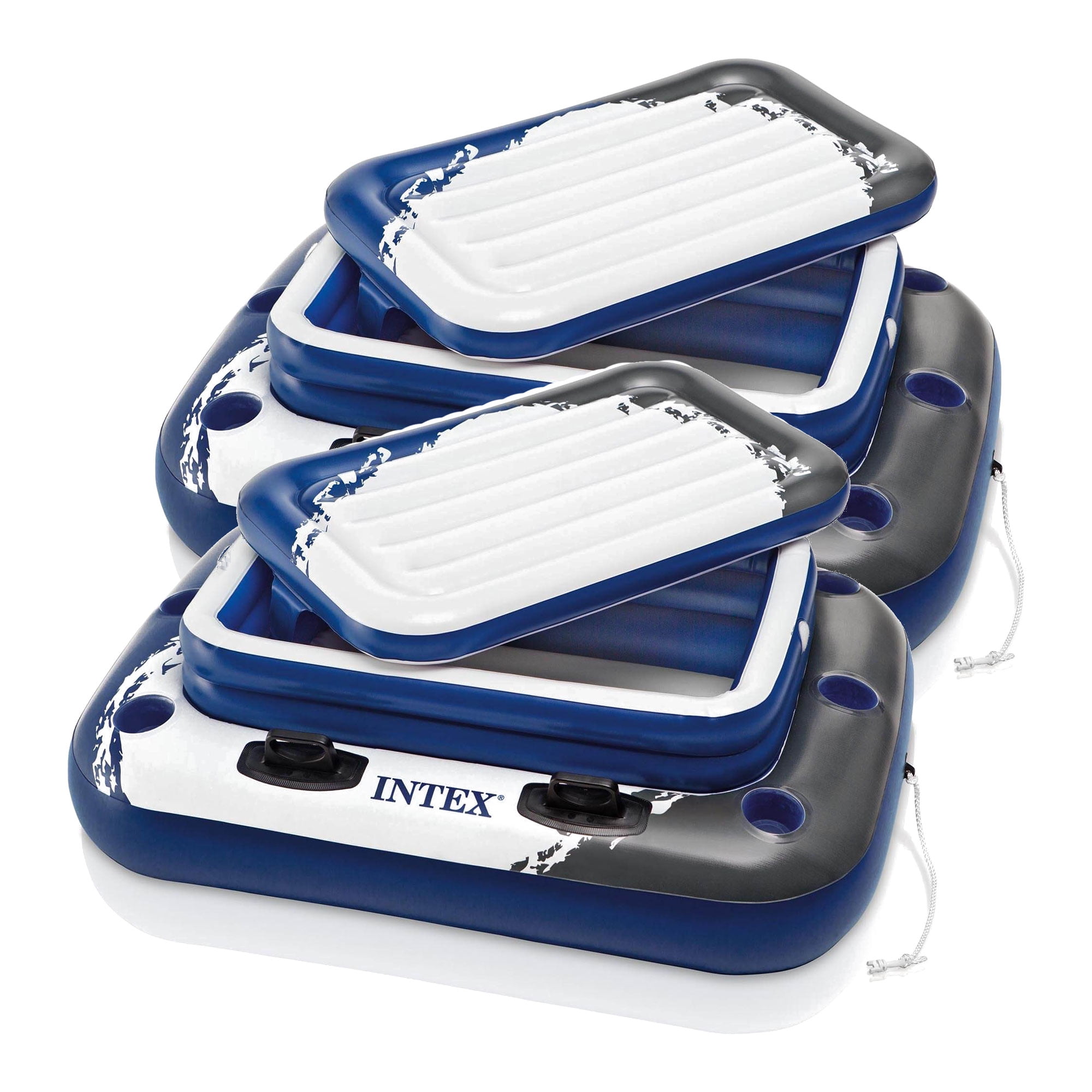 Intex Inflatable Mega Chill II, 72-Can Floating Water Ice Chest for ...