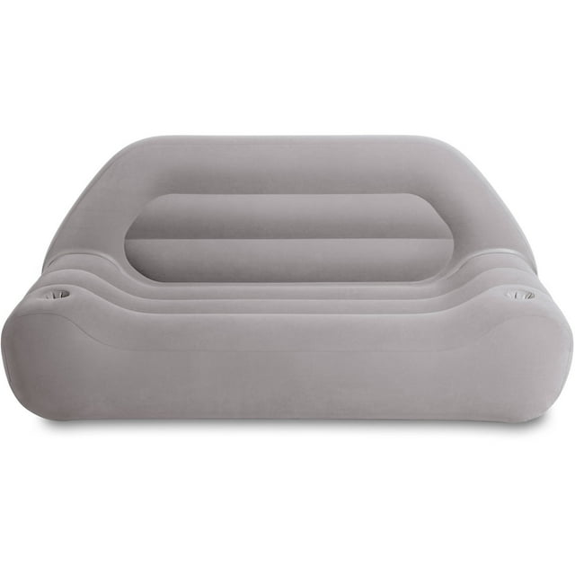 Intex Inflatable Outdoor Camping Sofa, 75" x 37" x 34", Grey - Walmart.com