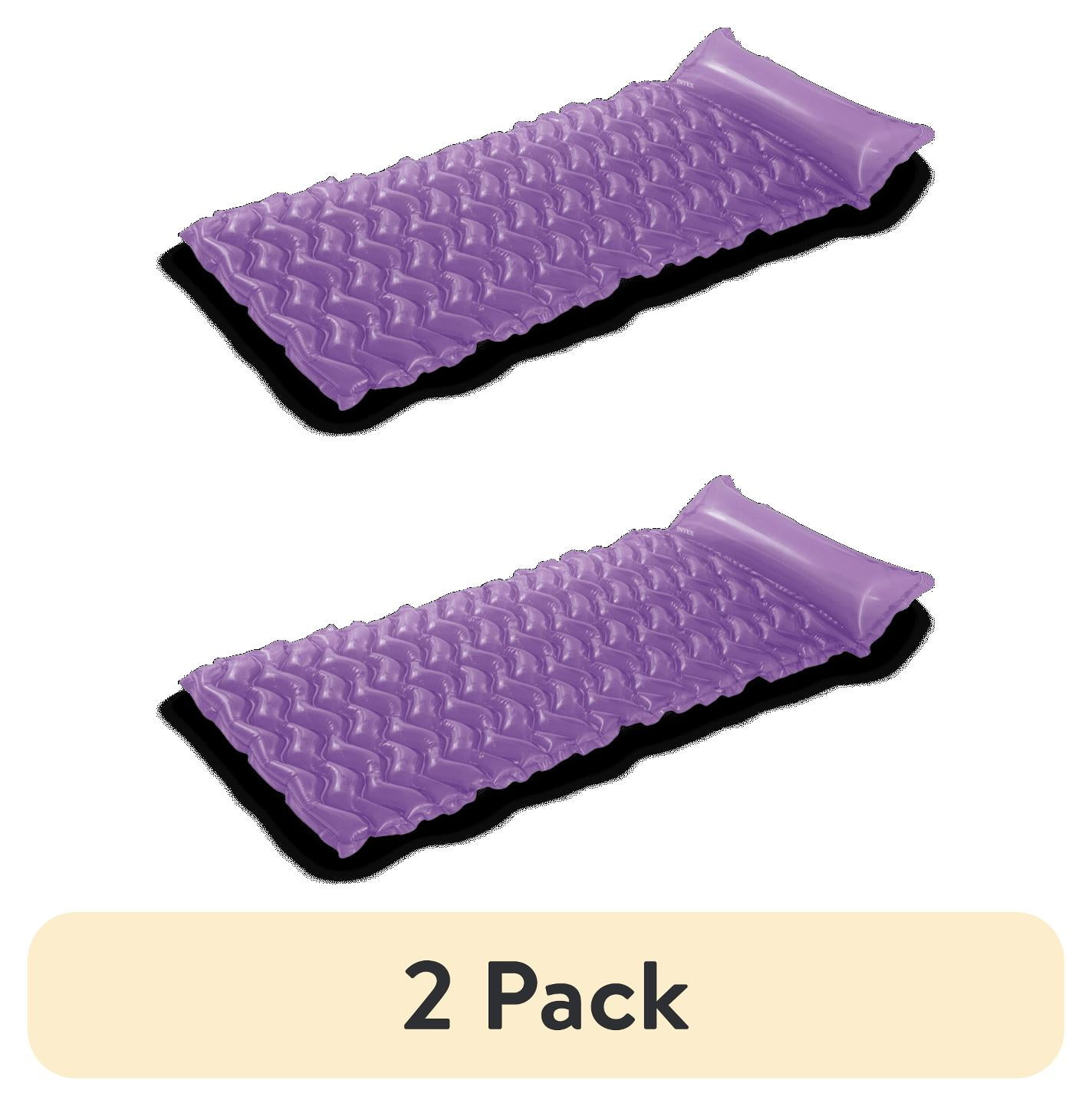 (2 pack) Intex Inflatable Purple Tote-N-Float Wave Mat, 90" x 34 ...