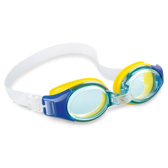Intex Junior Unisex Swim Goggles Ages 3-8 - Blue - Walmart.com