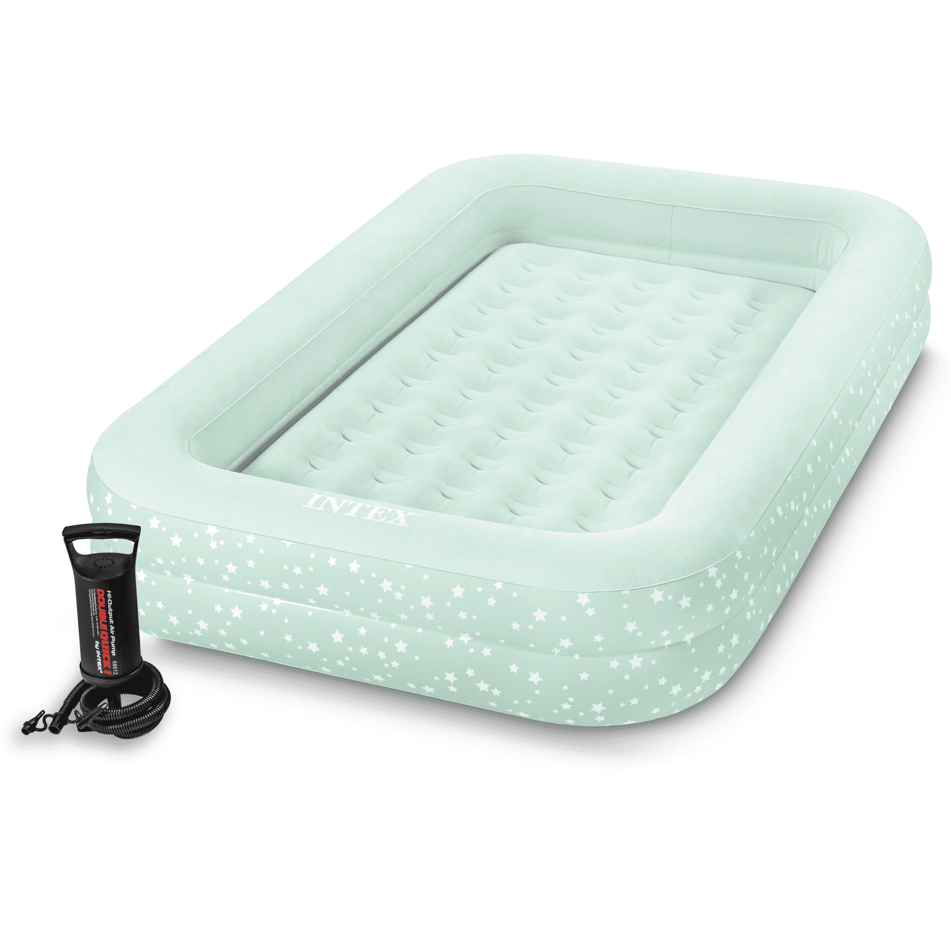 Intex Toddler Size Inflatable Airbed Mattress with Built-in Sides and ...